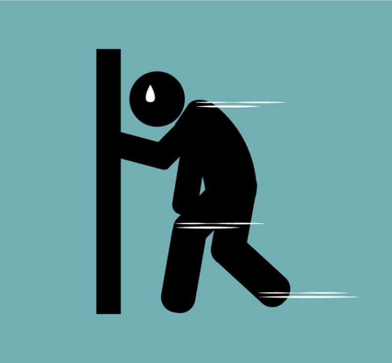 Go ahead and hit the wall. It's normal.